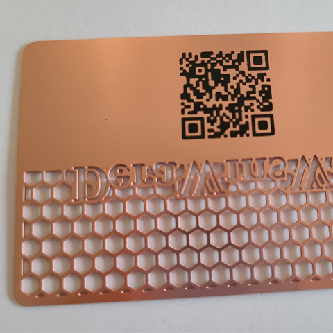 Customized print Luxury Metal Business Cards QR code Metal card - Hotel ...