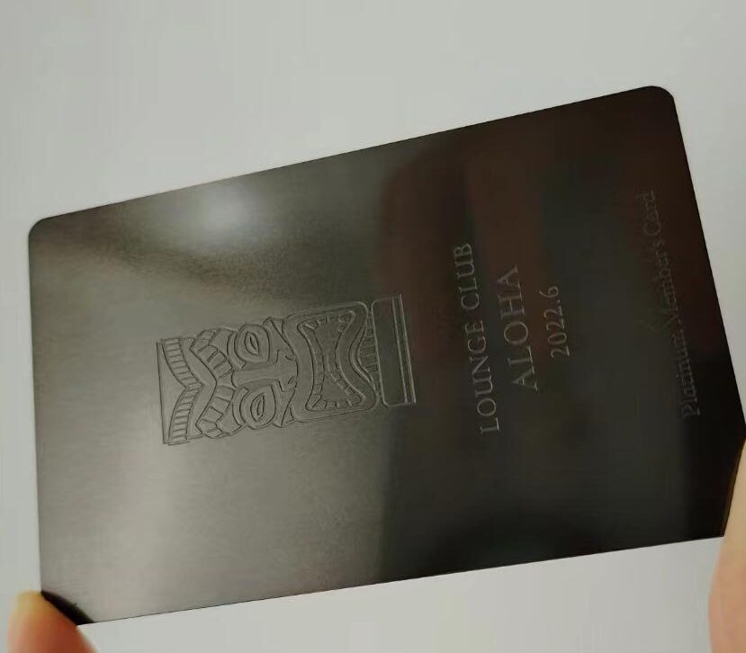 Customized print Luxury Metal Business Cards QR code Metal card - Hotel ...